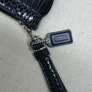 Bags | Coach Evening Bag Satin With Snake Print Handle | Poshmark